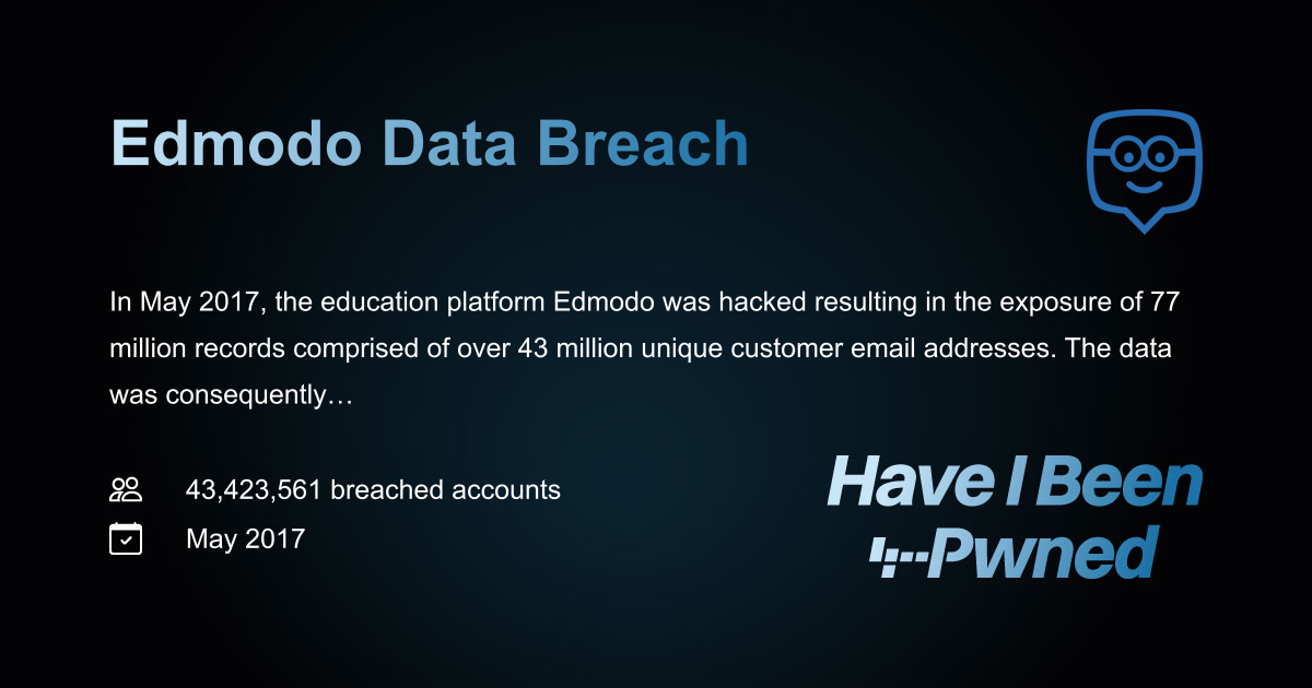 Have I Been Pwned: Edmodo Data Breach