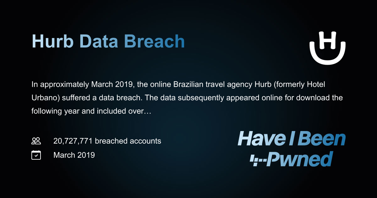 Have I Been Pwned: Hurb Data Breach