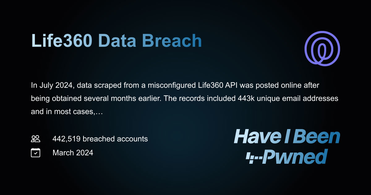 Have I Been Pwned: Life360 Data Breach